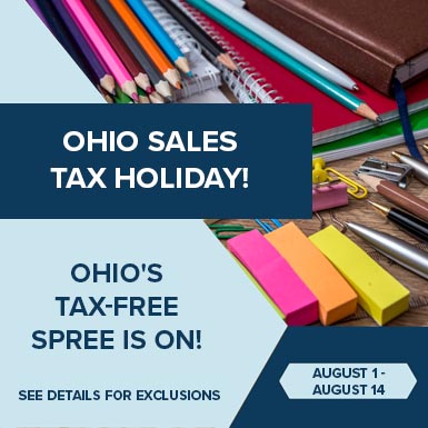 OH Sales Tax Holiday Extended | School Supplies