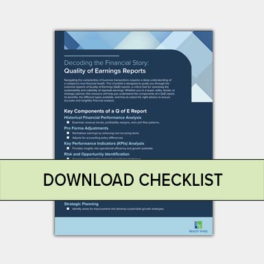 What is a Quality of Earning Report? | Buy Side QoE Reports